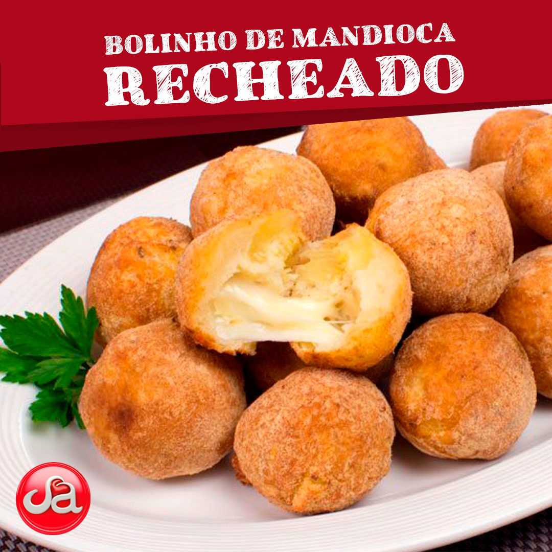 Bolinho de Mandioca Recheado - Supermercados Alabarce