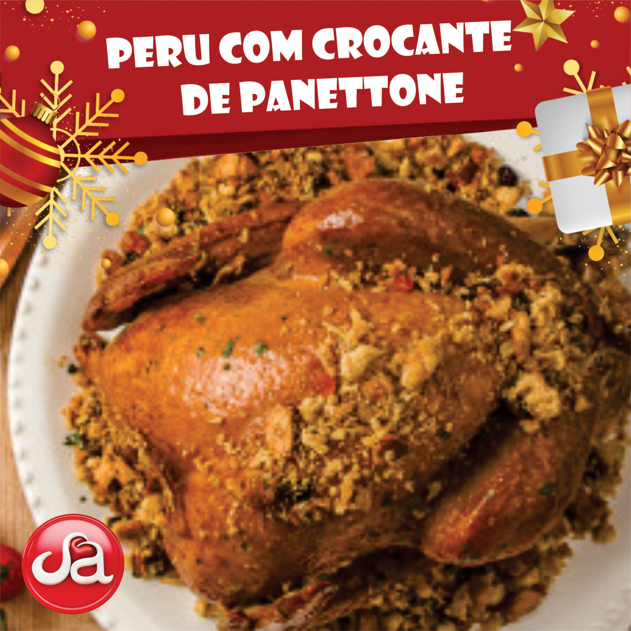 Peru com Crocante de Panettone - Supermercados Alabarce